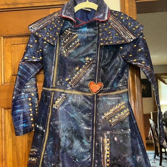 Disney | Jackets & Coats | Disney Descendents Blue And Gold Studded ...